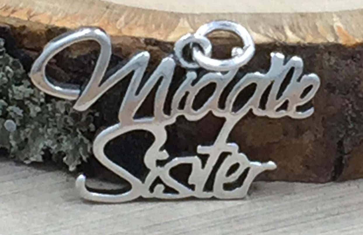 Middle Sister Charm, Middle Sister Pendant, Sterling Silver Middle Sis ...