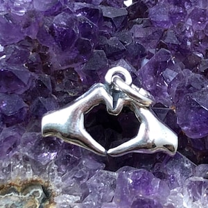 Heart Shaped Hands, I Love You Charm, Heart Hands Charm, Hand Charm ...