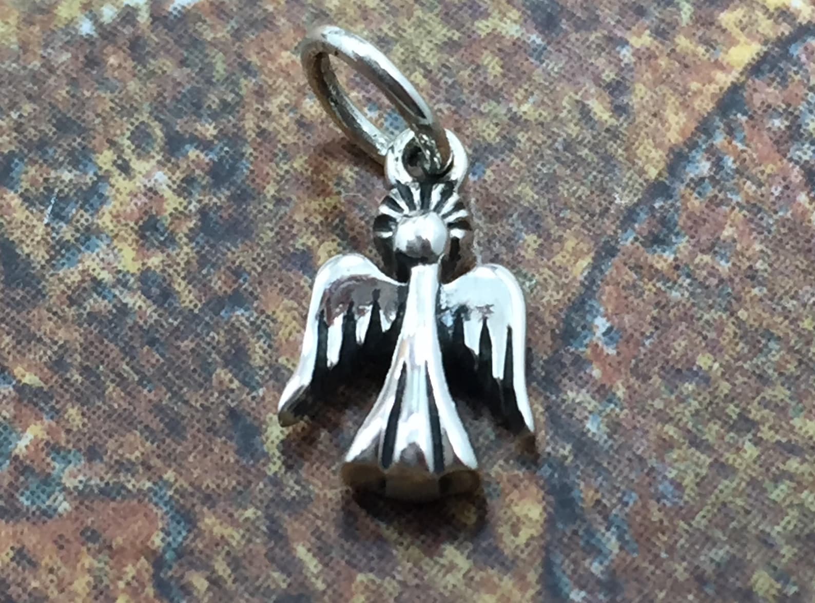 Tiny Angel Charm Angel Charm Christian Charm Sterling - Etsy