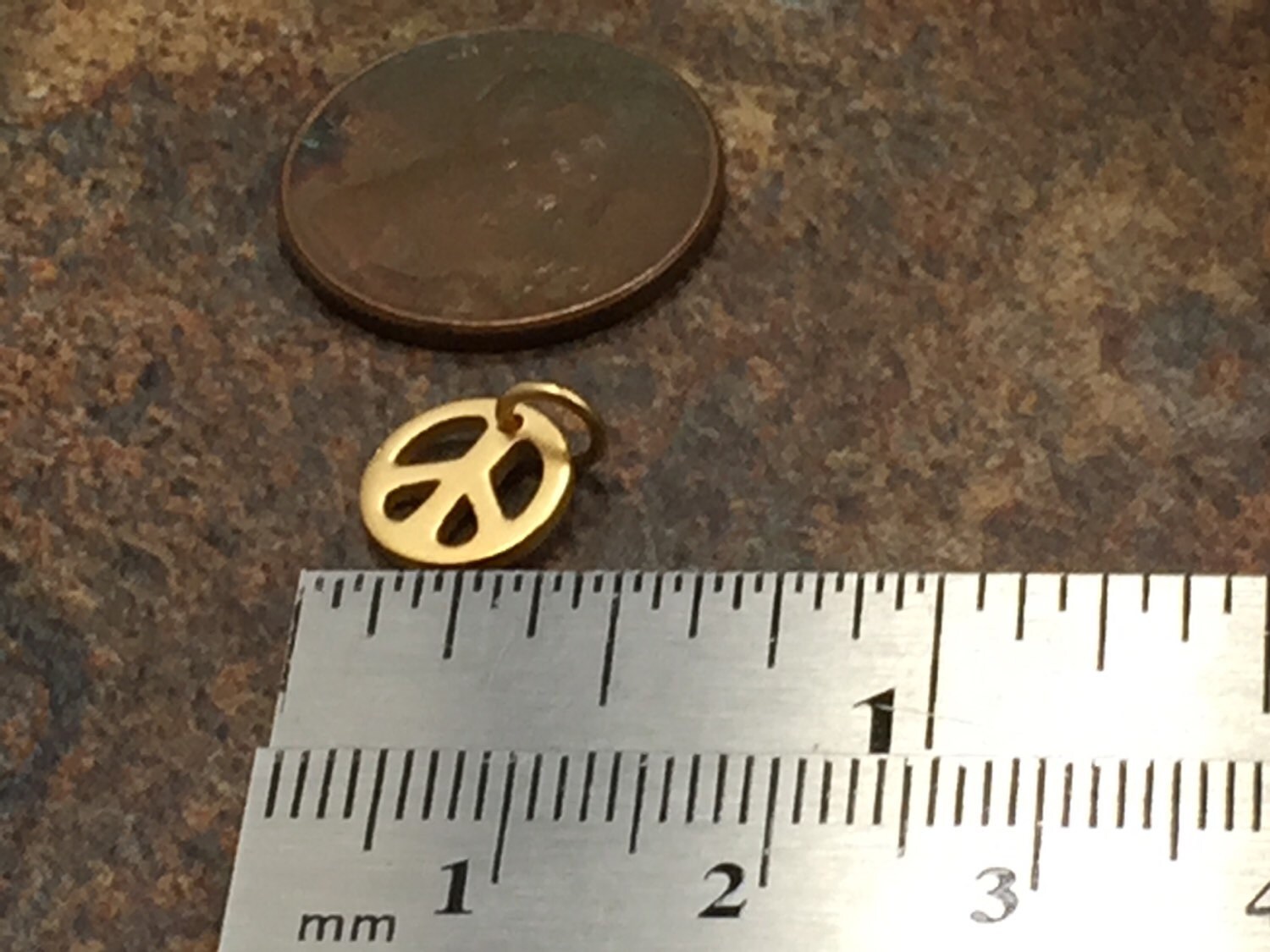 Gold Peace Sign Peace Sign Charm Peace Sign Pendant Gold - Etsy