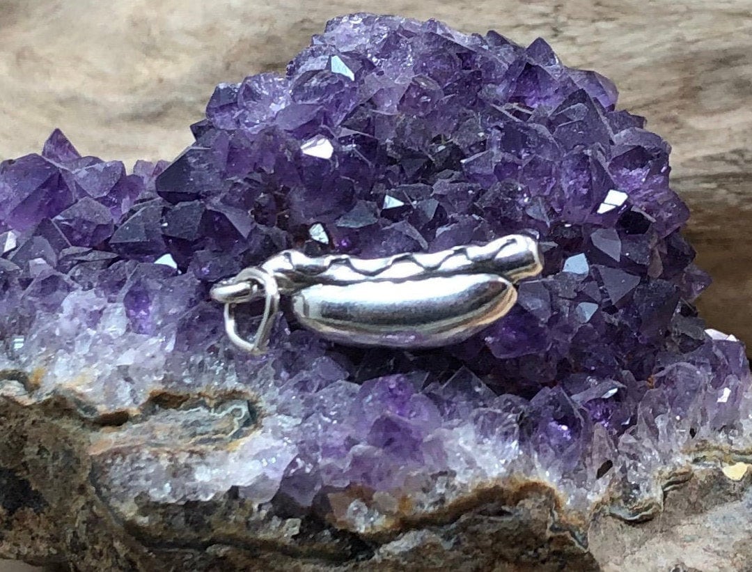 Sterling Silver Hot Dog Charm, Hotdog Charm, Hotdog Pendant, Food Charm ...