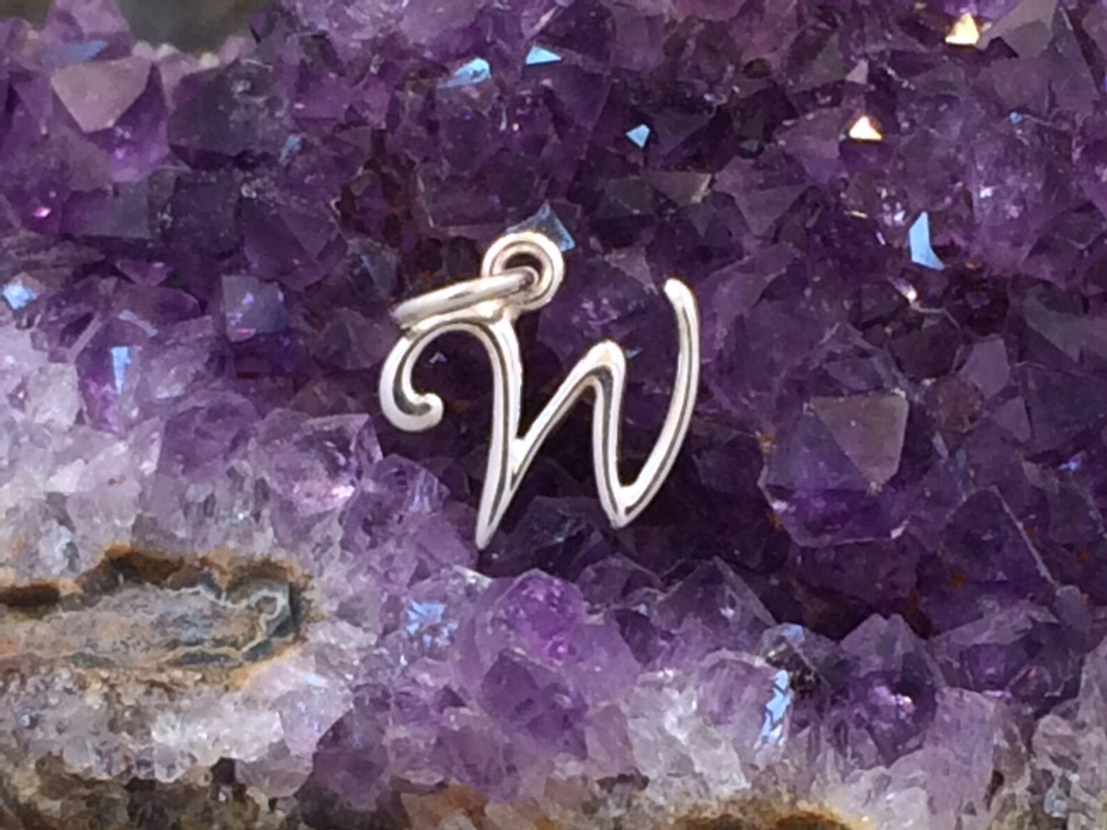 Alphabet Charm, Letter Charm, W Charm, Letter W Charm, Script Letter ...