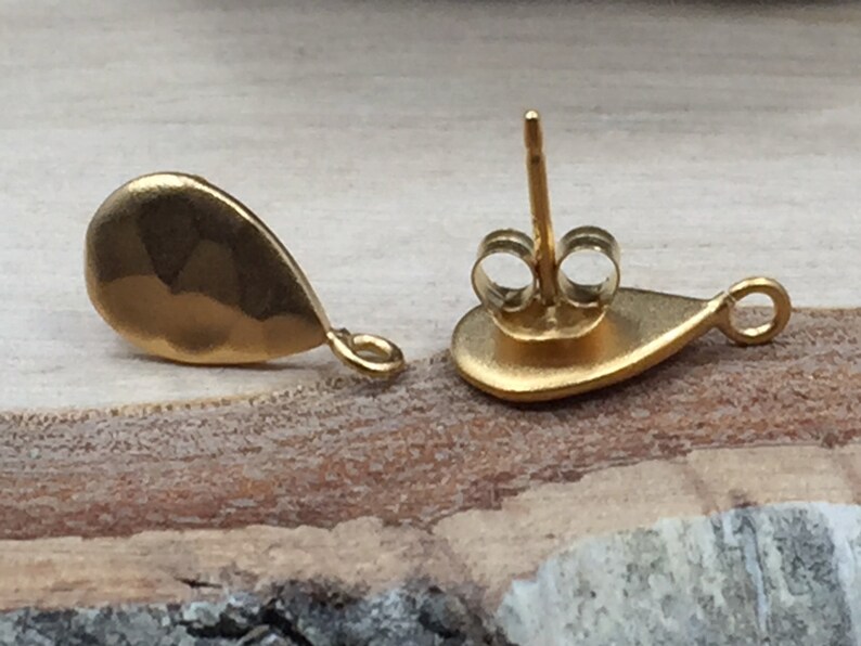 Earring Posts DIY Earring Posts Teardrop Earring Posts - Etsy