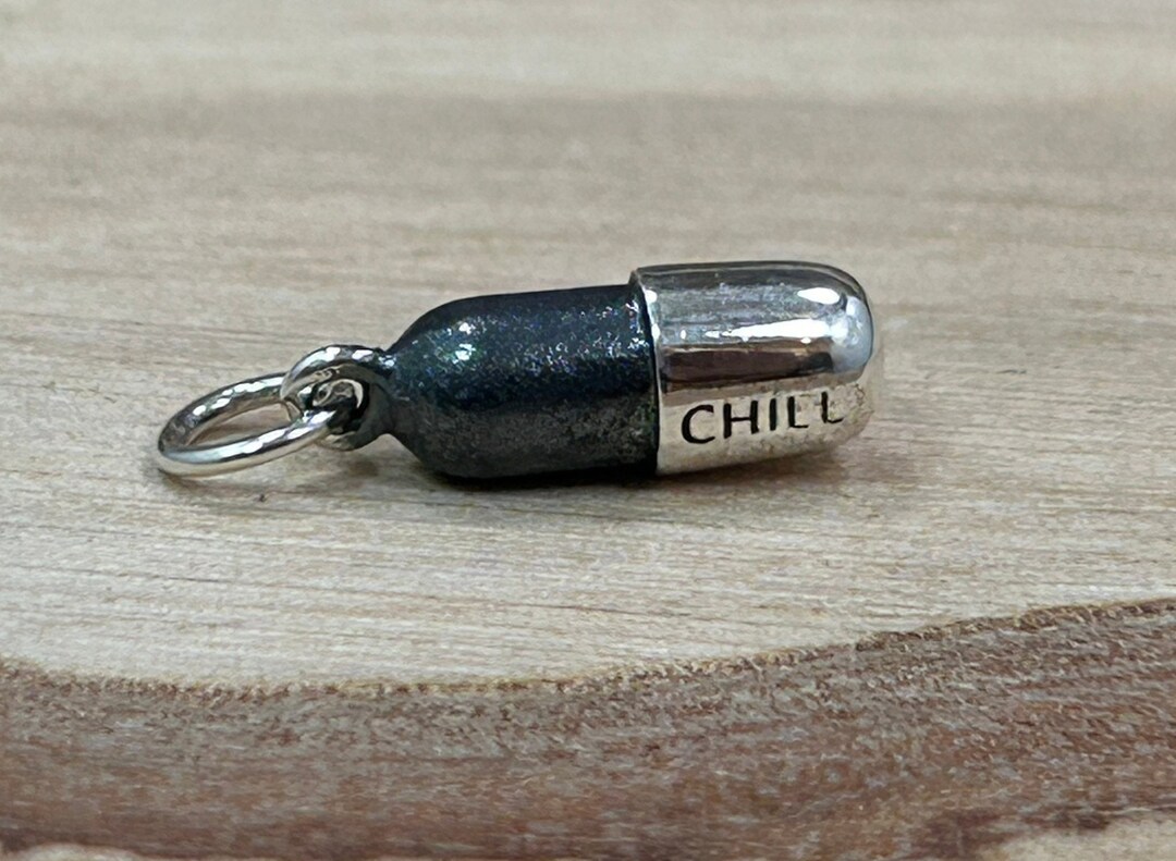 Chill Pill Charm, Chill Pill Pendant, Medical Charm, Doctor Charm ...