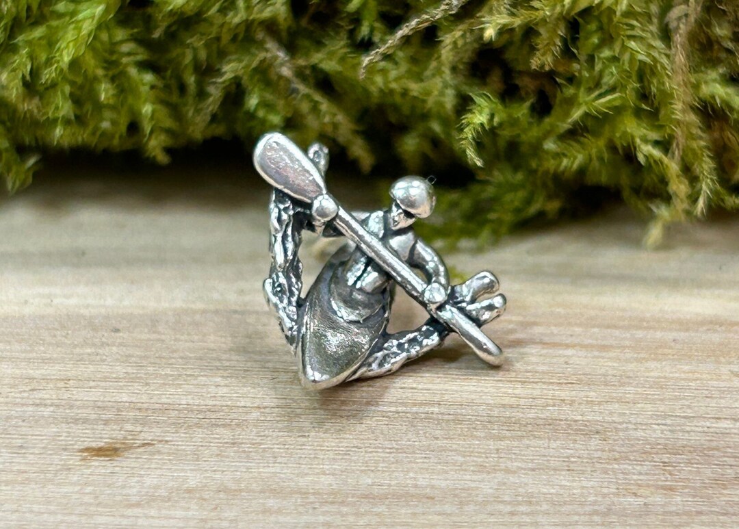 Kayak Charm, Kayaker Charm, Boat Charm, Fisherman Charm, Boating Charm ...