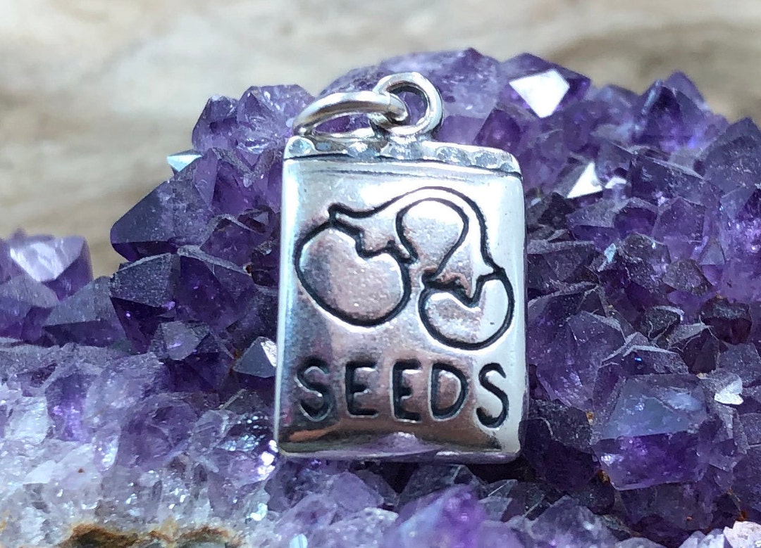 Seeds Charm, Seed Packet Charm, Bag of Seeds Charm, Gardening Charm ...