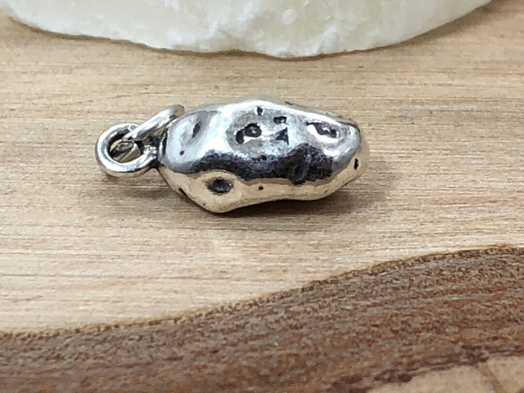 Potato Charm, Potato Pendant, Sterling Silver Charm, Vegetable Charm ...