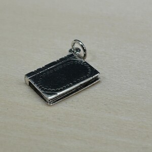 Book Charm, Book Pendant, 3-D Book Charm, Book Lover Gift, Reader Charm ...