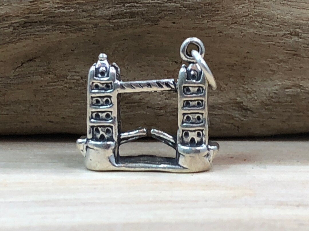 London Tower Bridge Charm, London Tower Bridge Pendant, London Charm ...