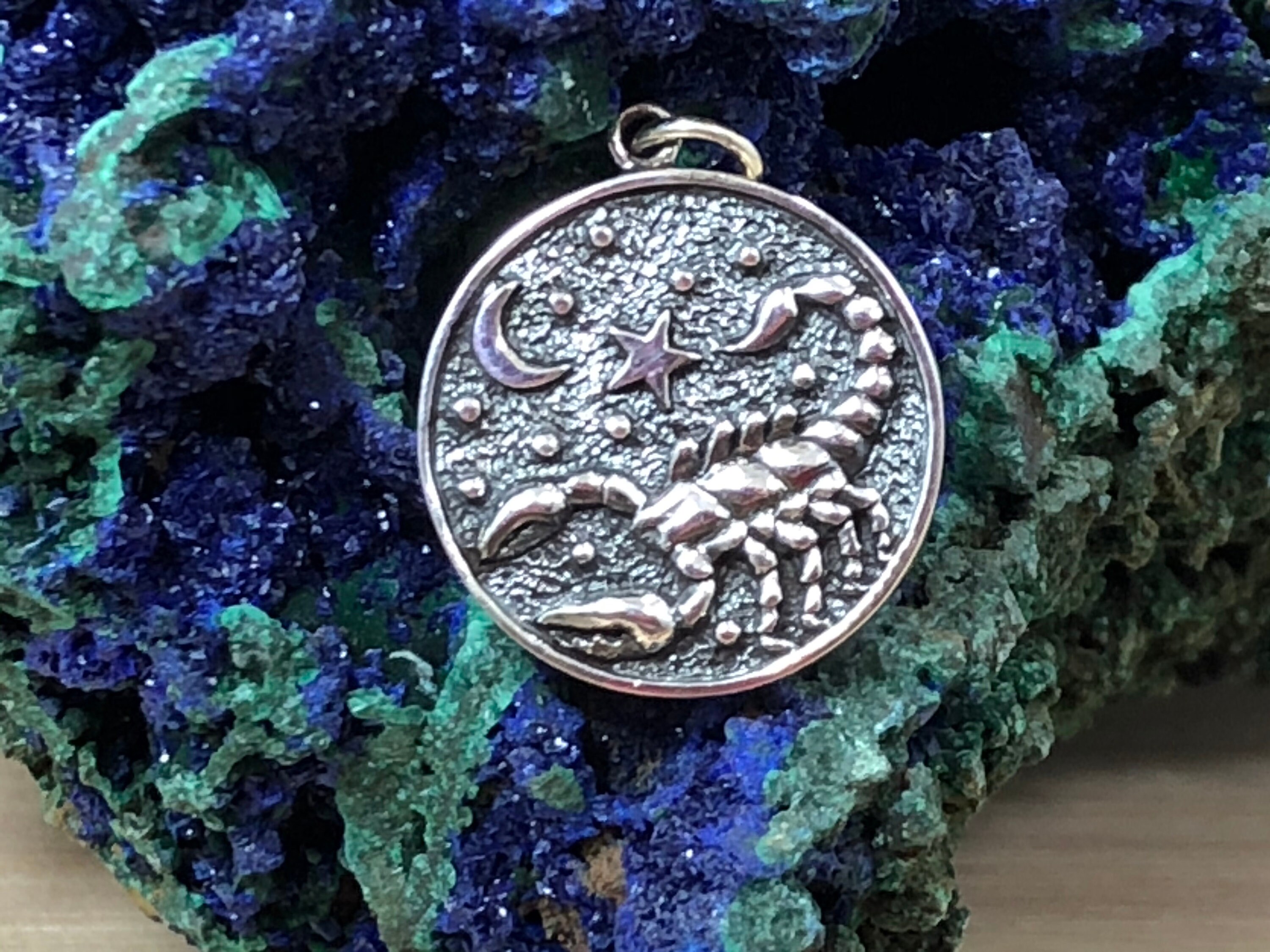 Scorpio Charm Zodiac Charm Astrology Charm Sterling Silver | Etsy