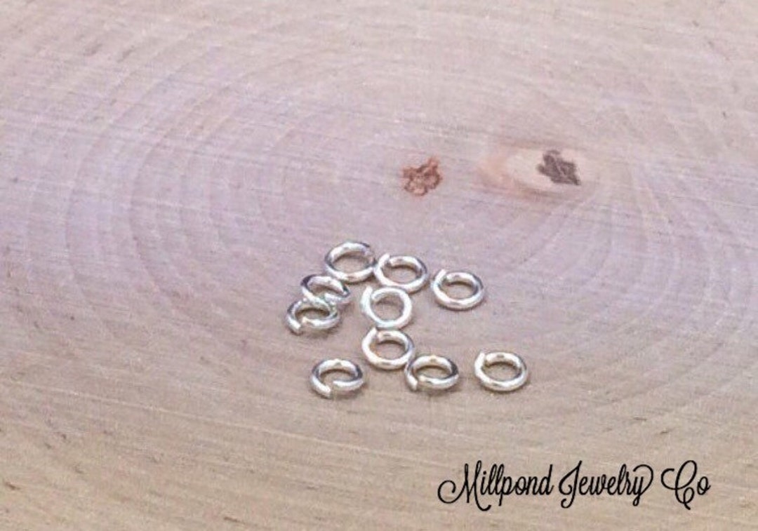 Hard Snap Jump Rings, Locking Jump Rings, Jump Rings, Sterling Silver ...