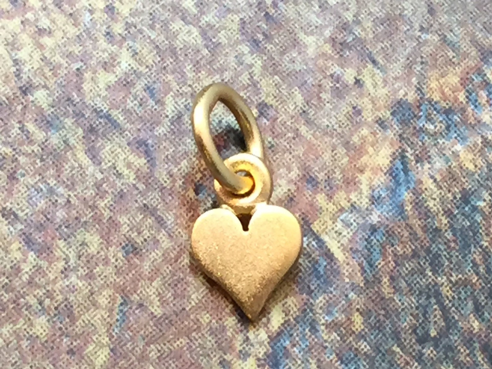 Tiny Heart Charm Heart Cut Out Charm Heart Charm Gold - Etsy