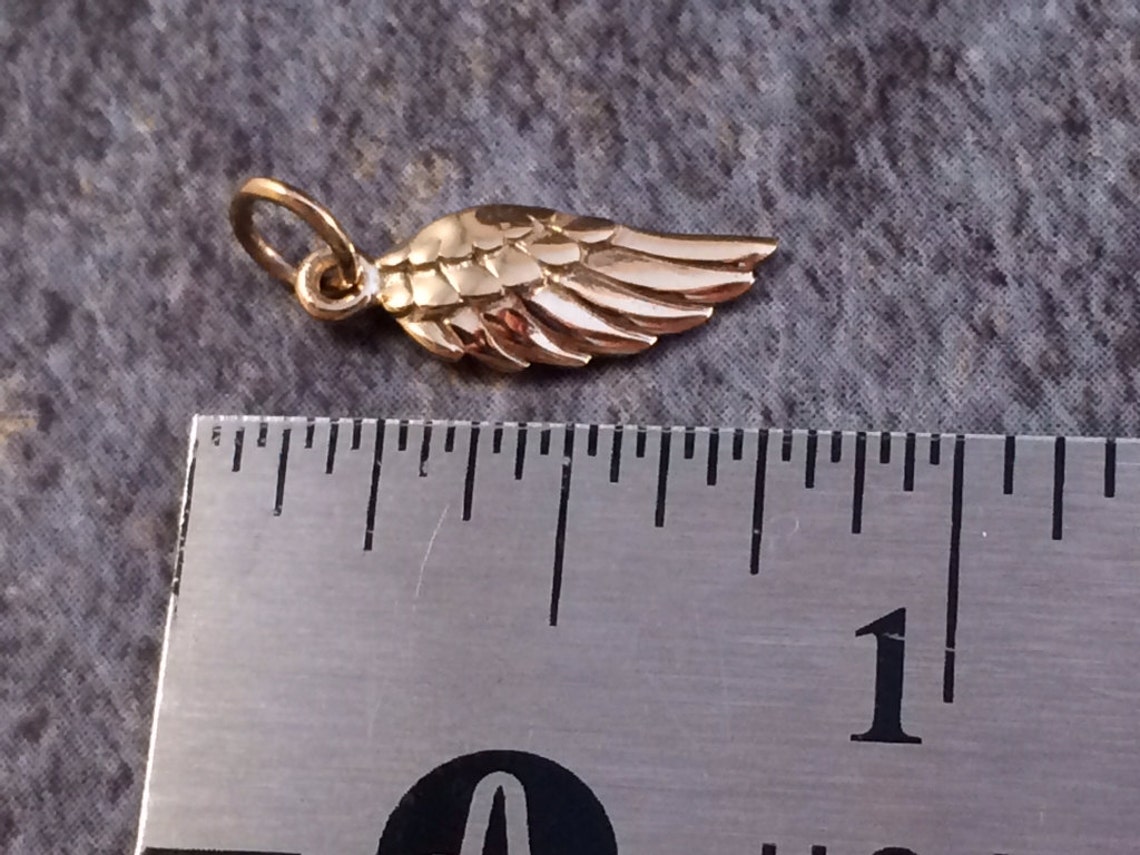 Wing Charm Angel Wing Charm Angel Wing Pendant Bronze Angel | Etsy