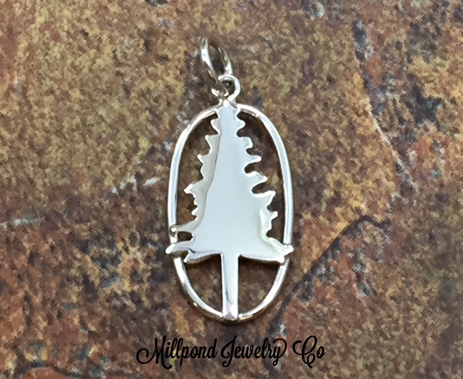 Pine Tree Charm Pine Tree Pendant Forest Charm Camping | Etsy