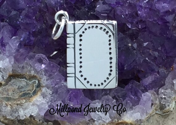 Book Charm Book Pendant 3-D Book Charm Book Lover Gift - Etsy