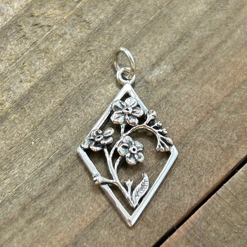 Forget Me Not Charm - Etsy