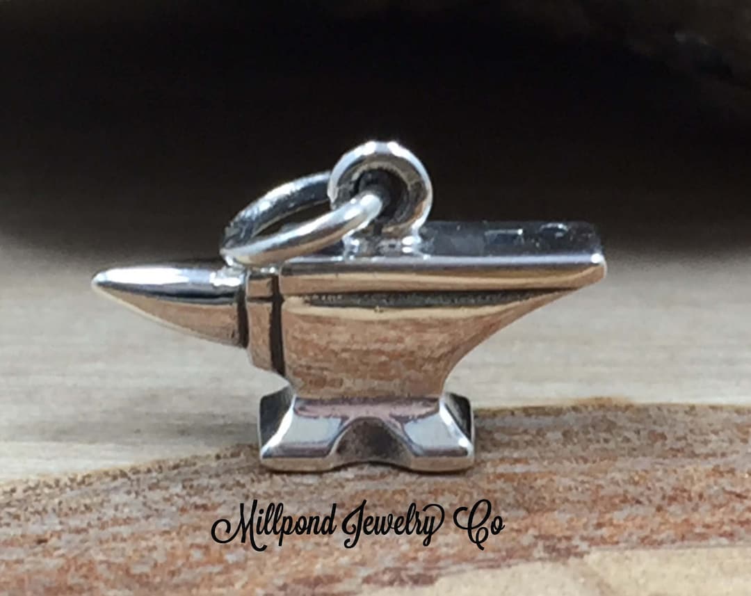 Anvil Charm, Anvil Pendant, Handyman Charm, Tool Charm, Tool Man Charm ...