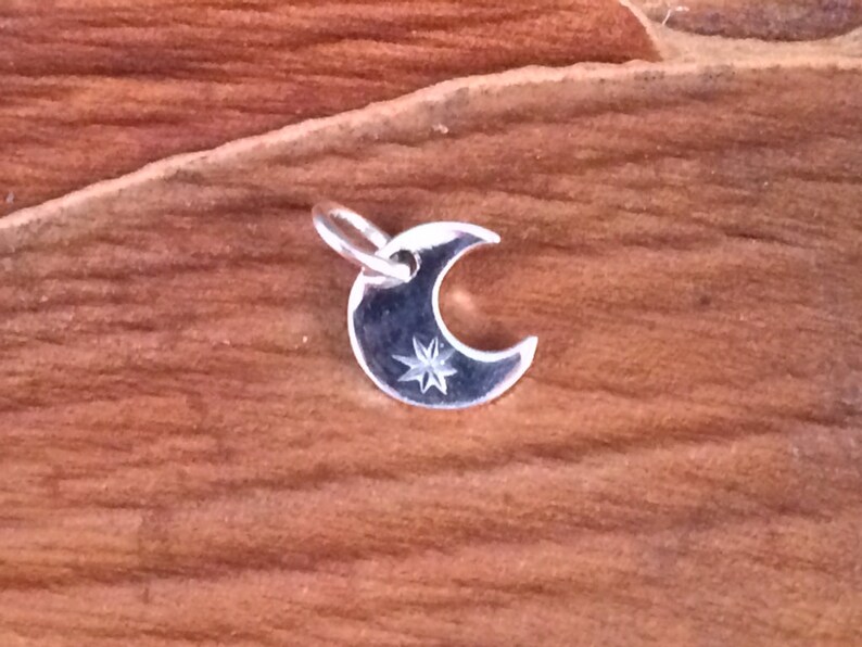 Moon Charm Moon Pendant Celestial Charm Moon and Stars - Etsy