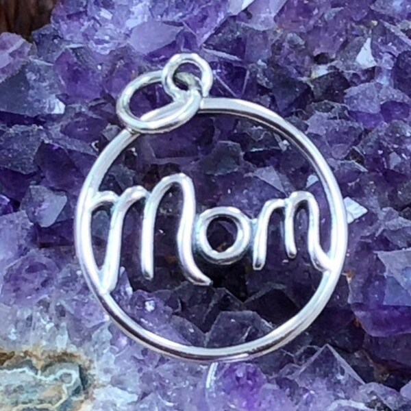 Sterling Silver Mom Charms - Etsy