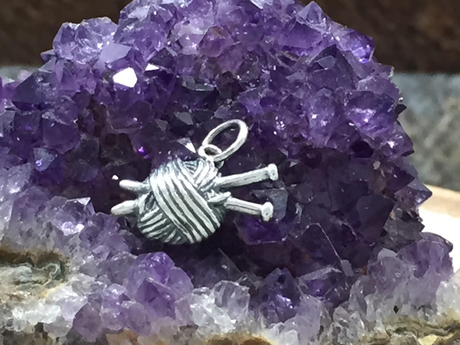 Ball of Yarn Charm Knitting Charm Yarn Charm Crocheting - Etsy Denmark