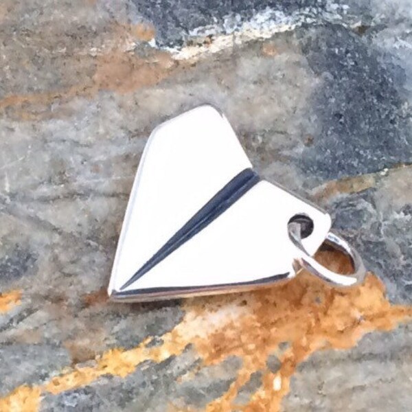Paper Airplane Charm - Etsy