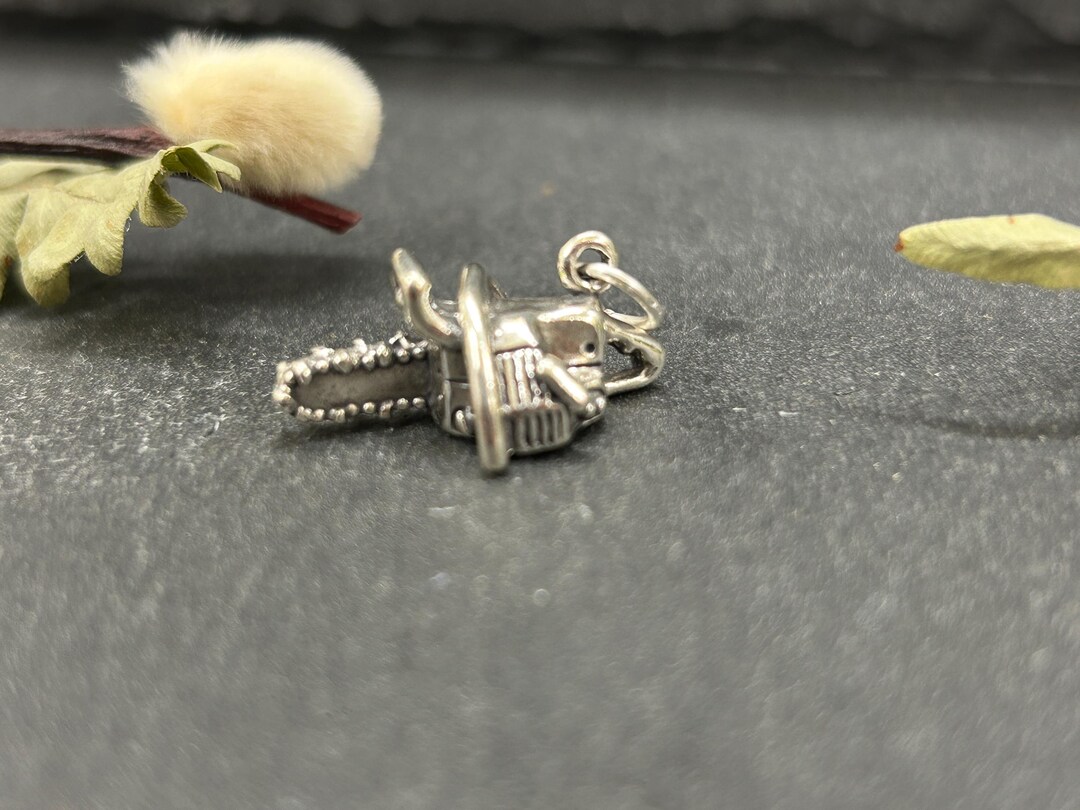 Chain Saw Charm, Chain Saw Pendant, Handyman Charm, Tool Charm, Tool ...