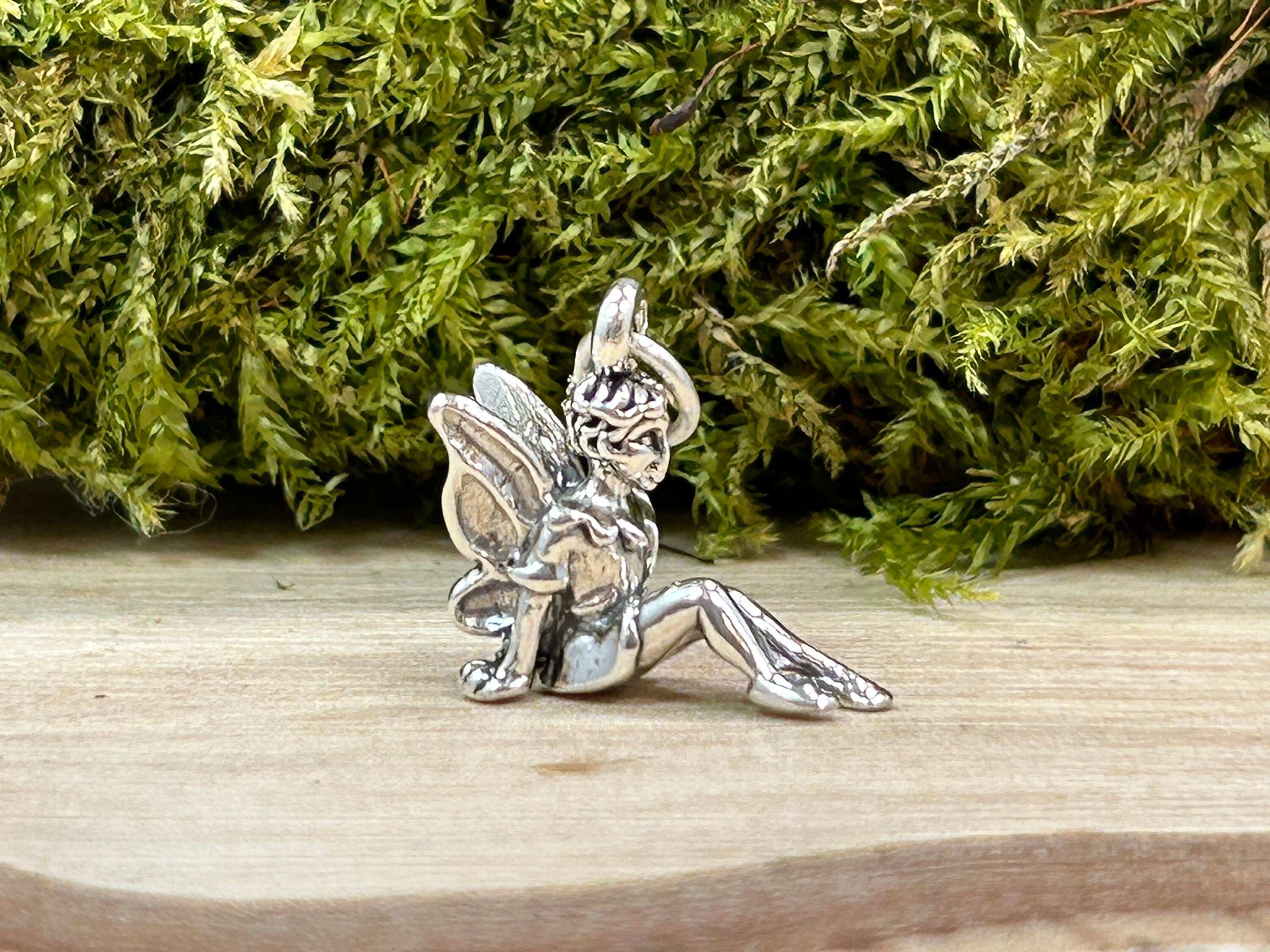 Sterling silver fairy charm store