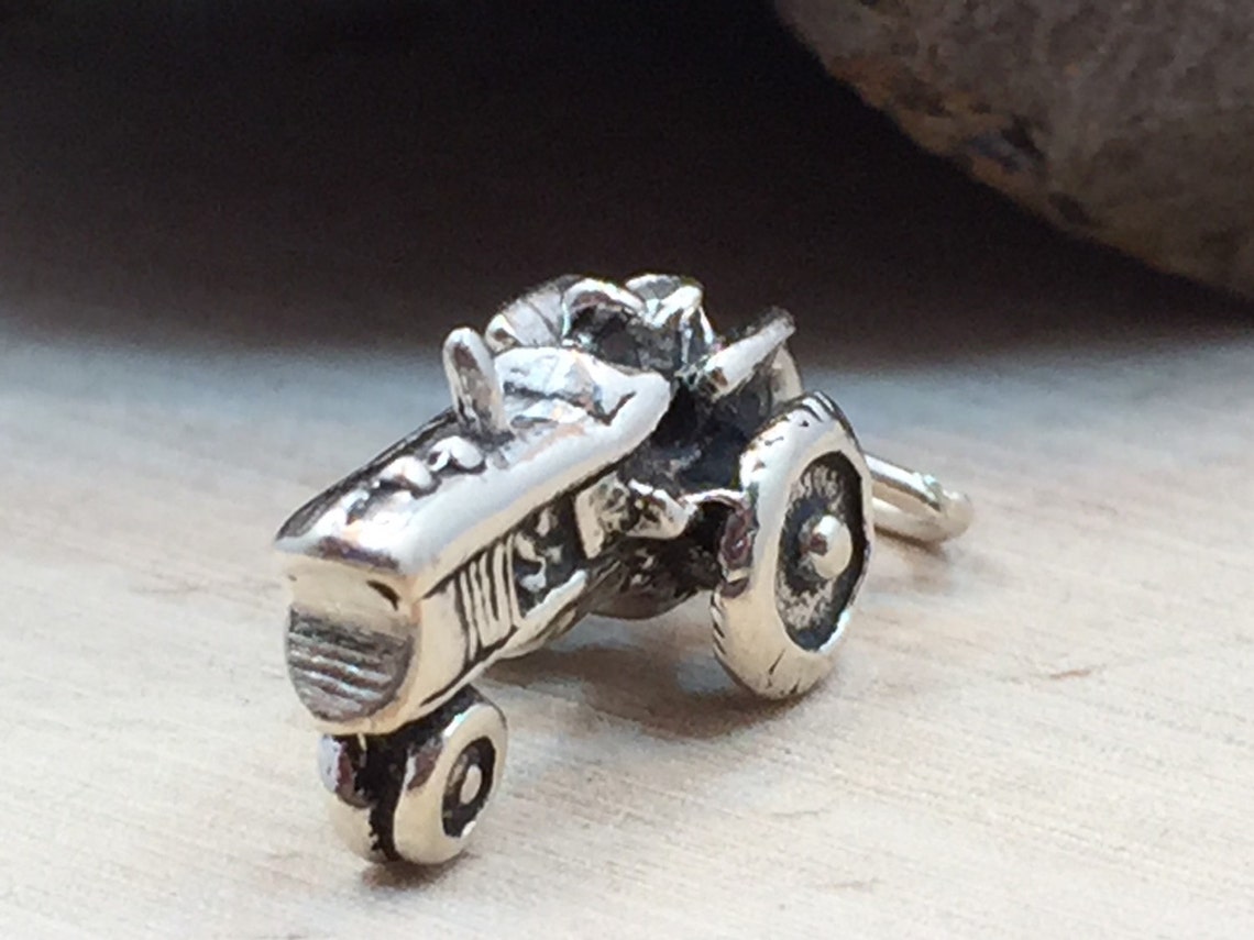Tractor Charm, Tractor Pendant, Farm Charm, Farm Pendant, Farmer Char ...