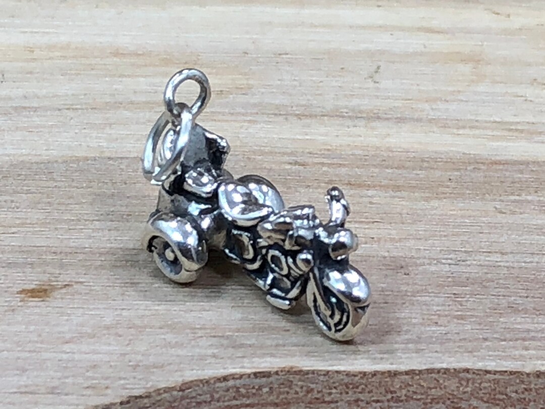 Trike Motorcycle Charm, Motorcycle Pendant, Motorcycle Charm, Bike ...