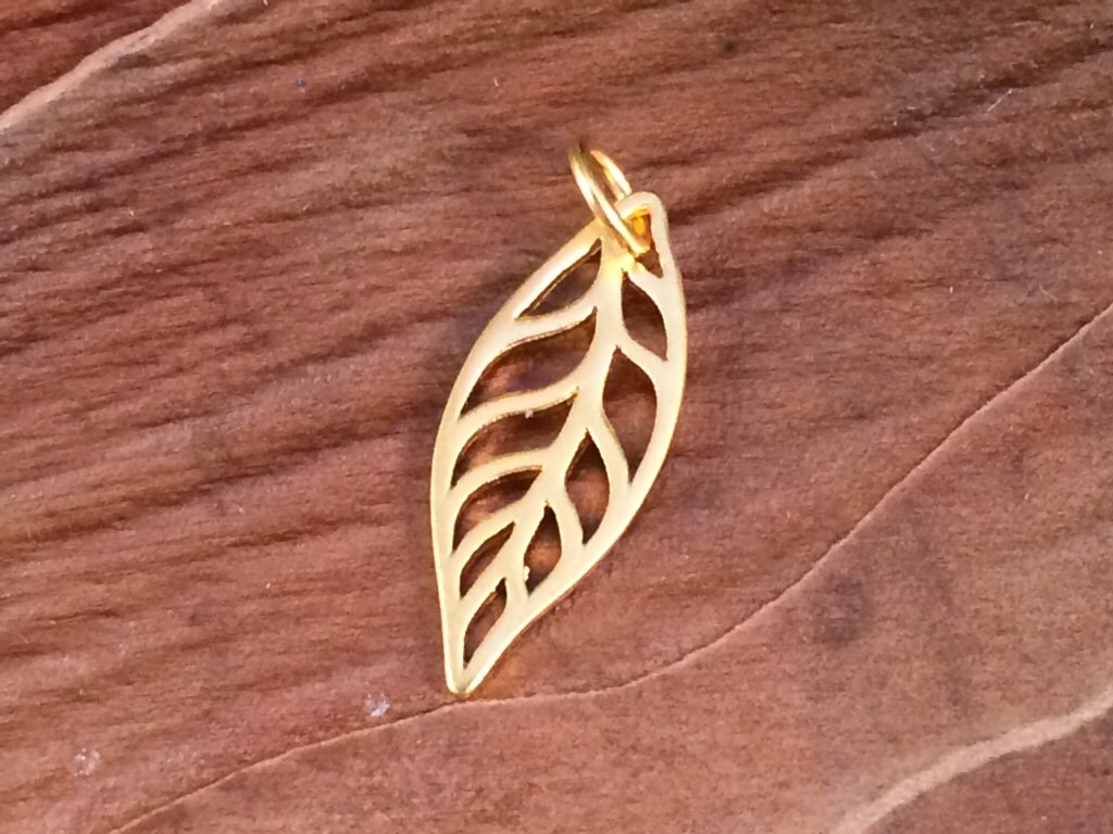 Leaf Charm Leaf Pendant Leaf Cut Out Charm Leaf Cut Out - Etsy