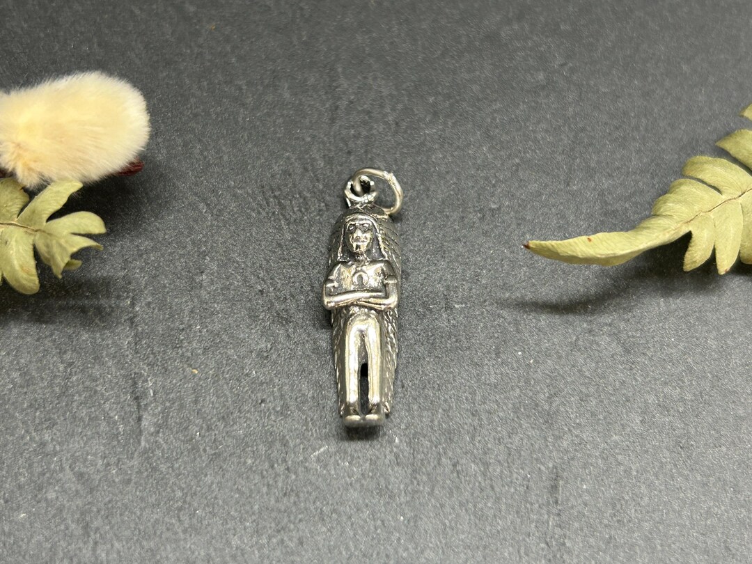 Indian Chief Charm, Indian Chief Pendant, Sterling Silver Charm, Native ...