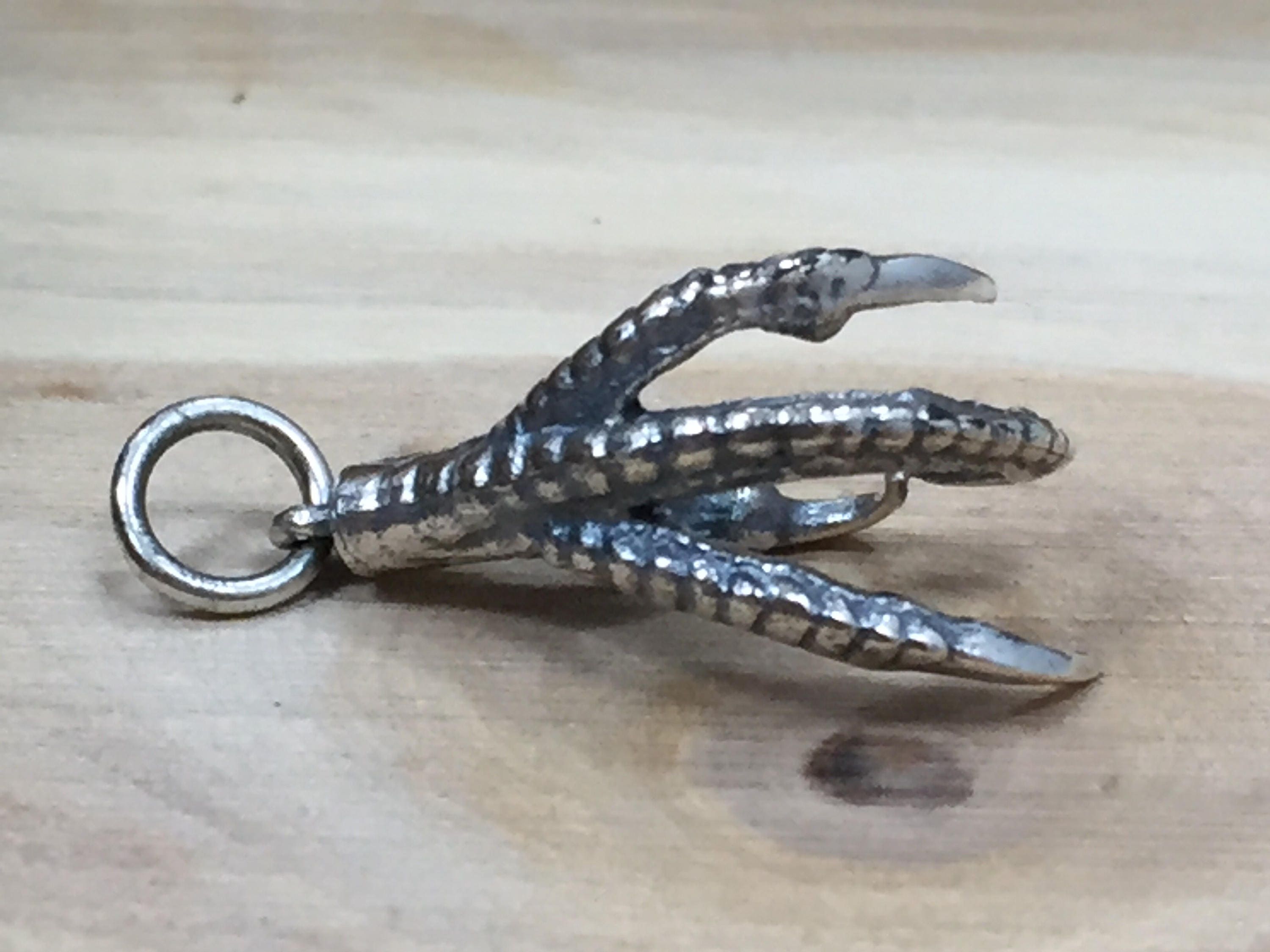Bird Claw Charm, Bird Talon Charm, Bird Claw Pendant, Bird Charm, Raven ...