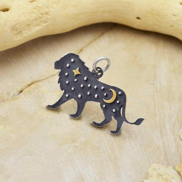 Lion Charm - Etsy