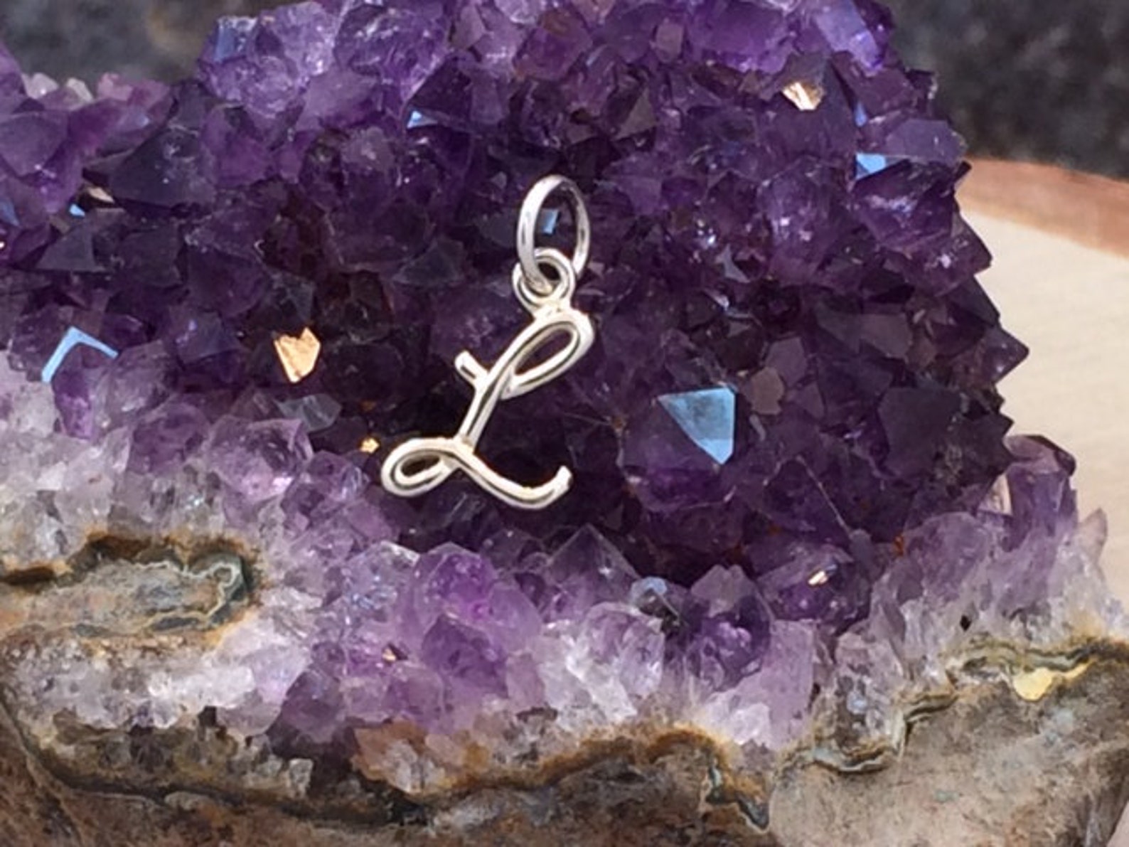 Alphabet Charm, Letter Charm, L Charm, Letter L Charm, Script Letter ...