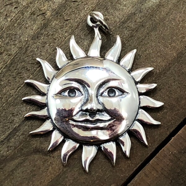 Large Sun Pendant - Etsy