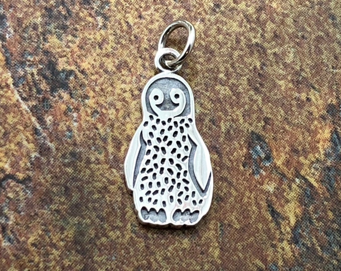 Baby Penguin Charm, Baby Penguin Pendant, Sterling Silver Penguin Charm ...