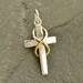 Cross Charm, Cross With Infinity Symbol, Sterling Silver Cross Charm ...