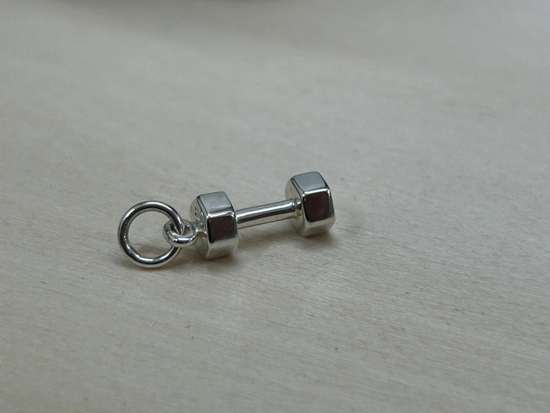 Dumbbell Charm, Weightlifter Charm, Weightlifting Charm, Bodybuilder ...