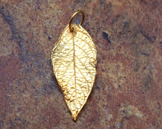 Leaf Charm, Leaf Pendant, Nature Pendant, Nature Charm, Heliotrope Leaf ...