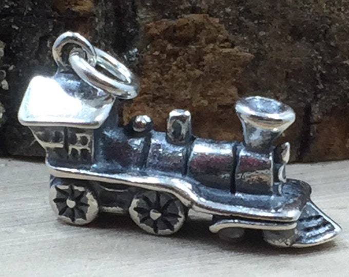 Locomotive Charm, Train Charm, Steam Engine Charm, Rail Road Charm ...