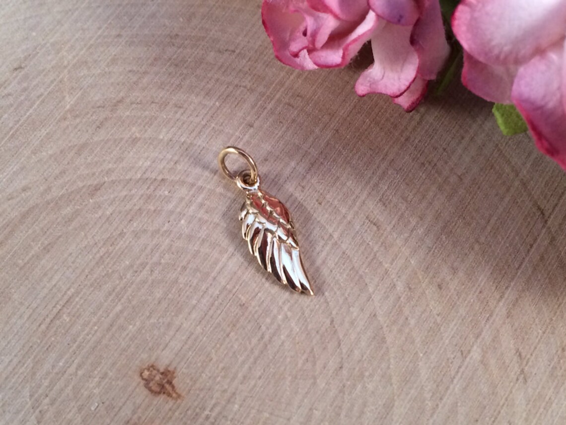 Wing Charm Angel Wing Charm Angel Wing Pendant Bronze Angel - Etsy