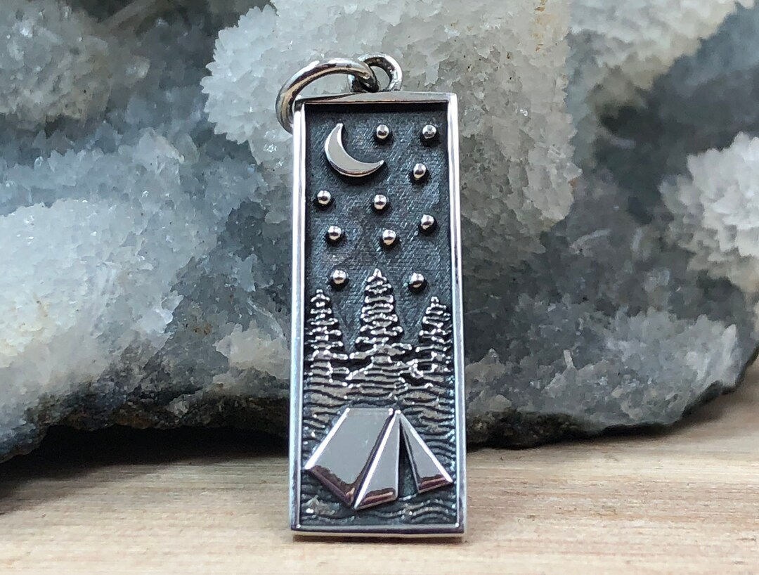 Tent Charm, Camping Charm, Campfire Scene Charm, Camping Scene Charm ...