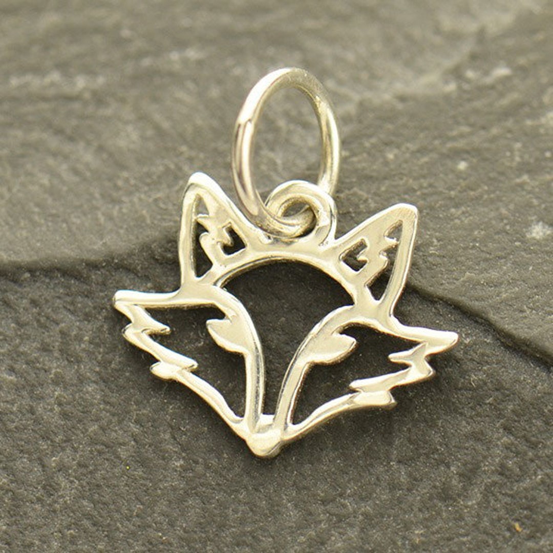 Fox Charm, Sterling Silver Fox Charm, Animal Lover Charm, Zoo Charm ...