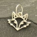 Fox Charm Sterling Silver Fox Charm Animal Lover Charm Zoo - Etsy
