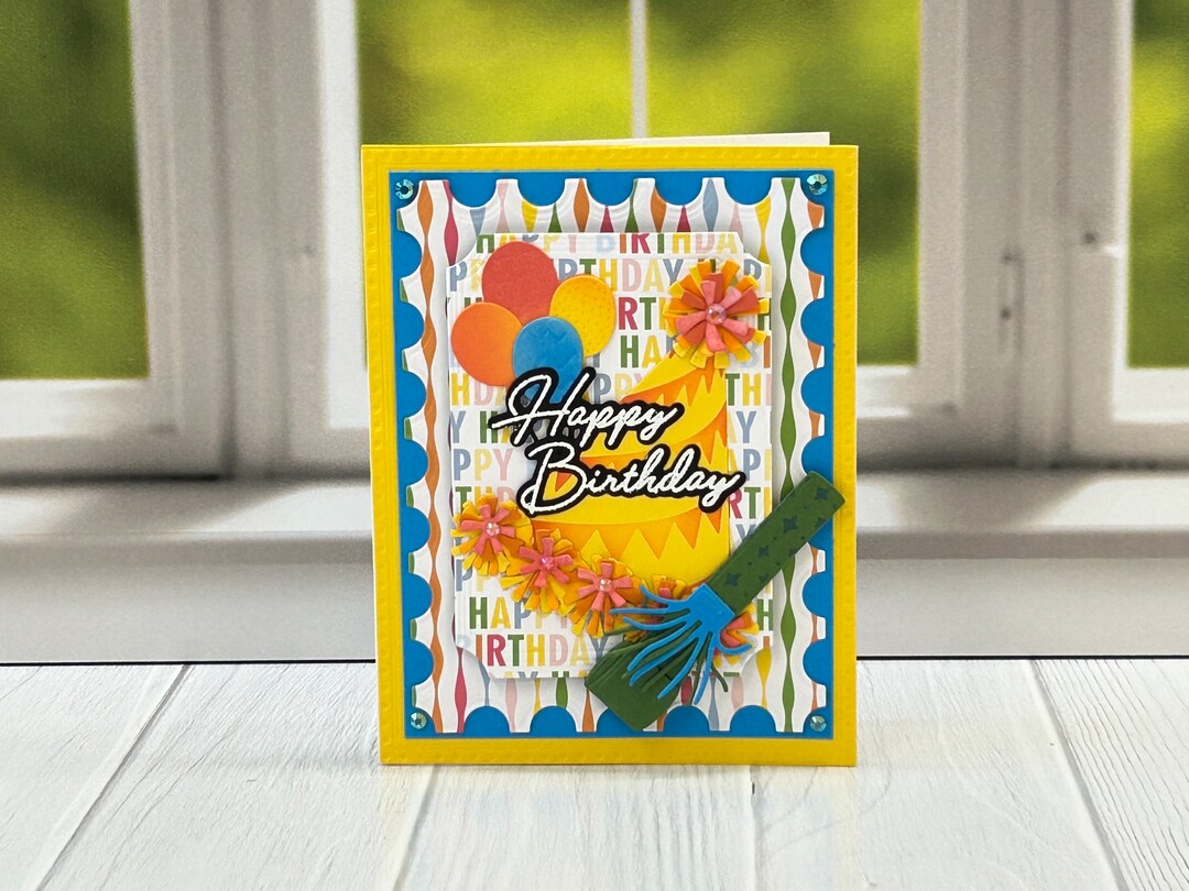 Birthday Card, Late Birthday Card, Greeting Card, Handmade Cards ...
