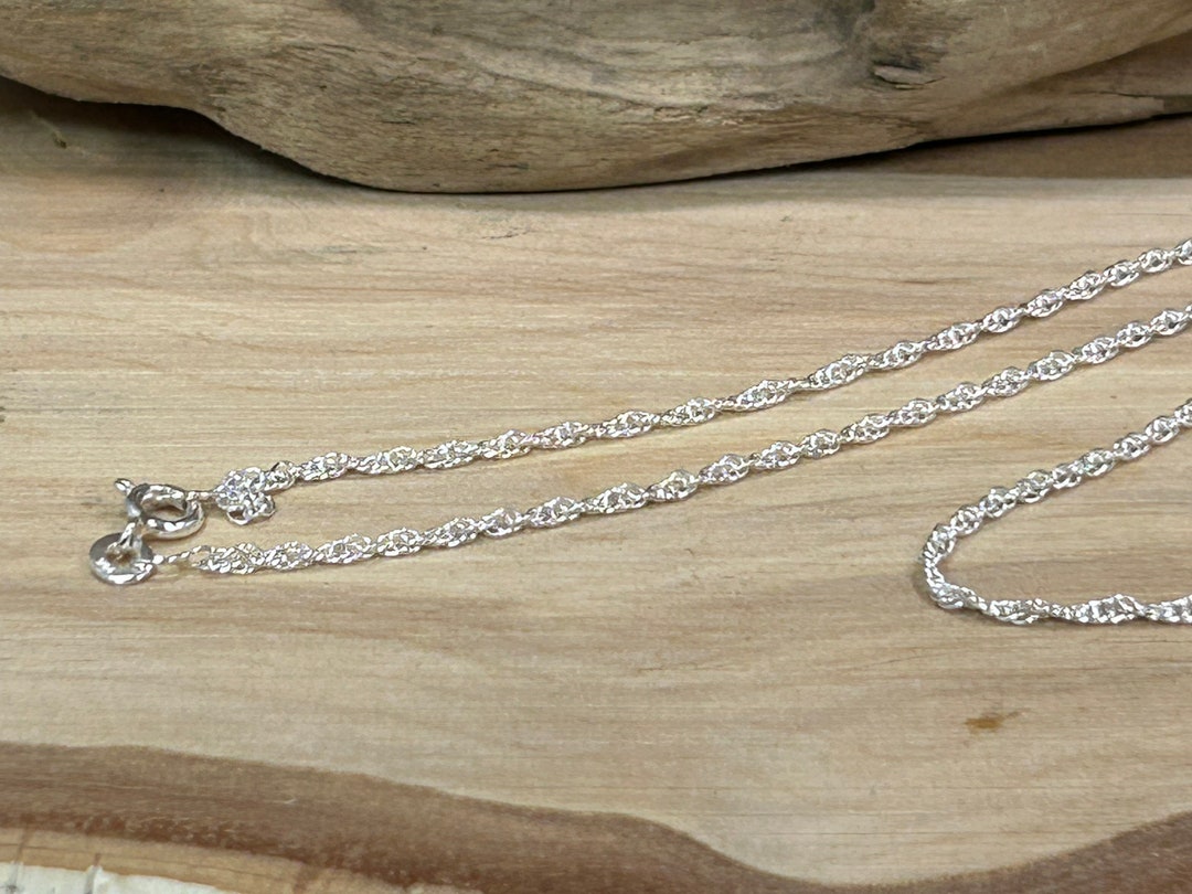 Sterling Silver 18 Inch 1.8mm Double Rope Chain, Necklace Chains ...