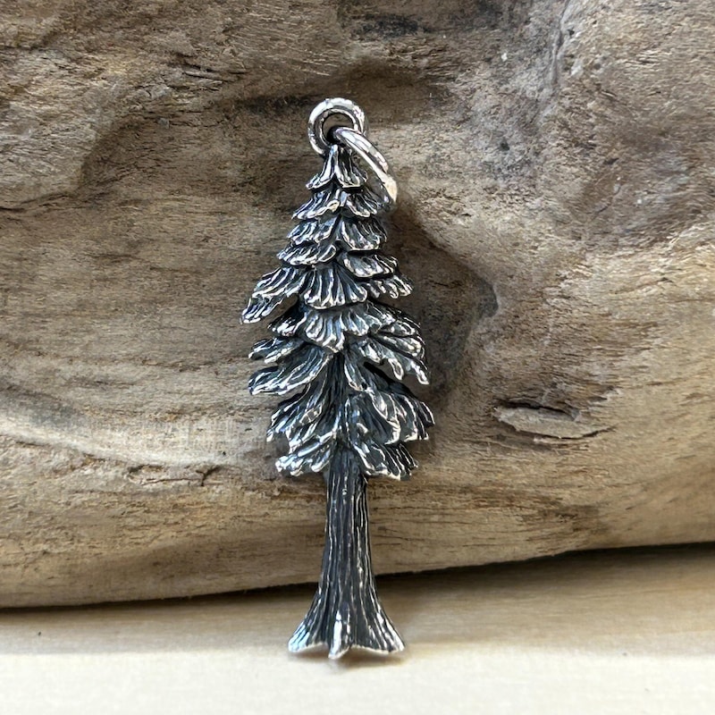 Pine Tree Pendant - Etsy