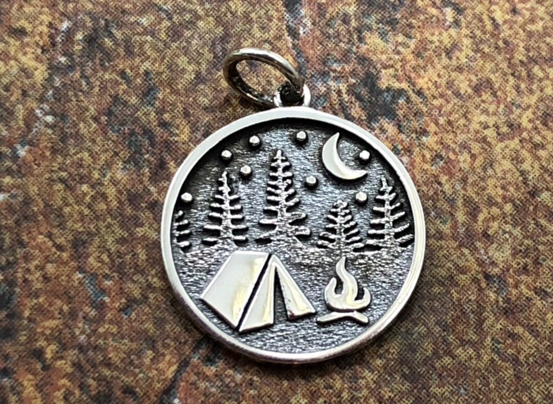 Tent Charm Camping Charm Campfire Scene Charm Camping Scene - Etsy