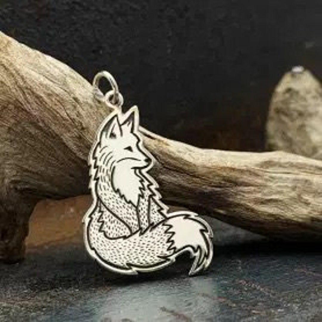 Sterling Silver Fox Charm, Fox Charm, Animal Lover Charm, Zoo Charm ...