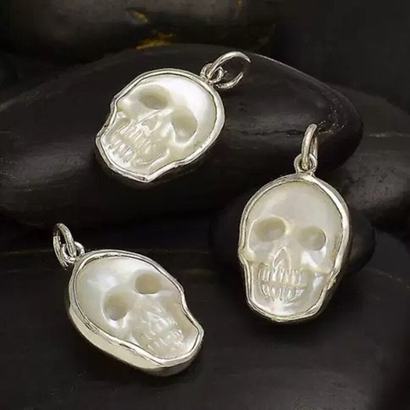 Pearl Skull - Etsy